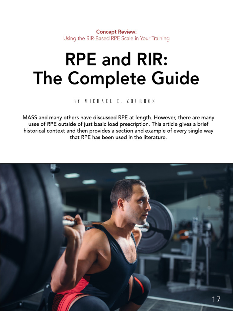 RPE_GUIDE | PDF | Strength Training | Physical Exercise