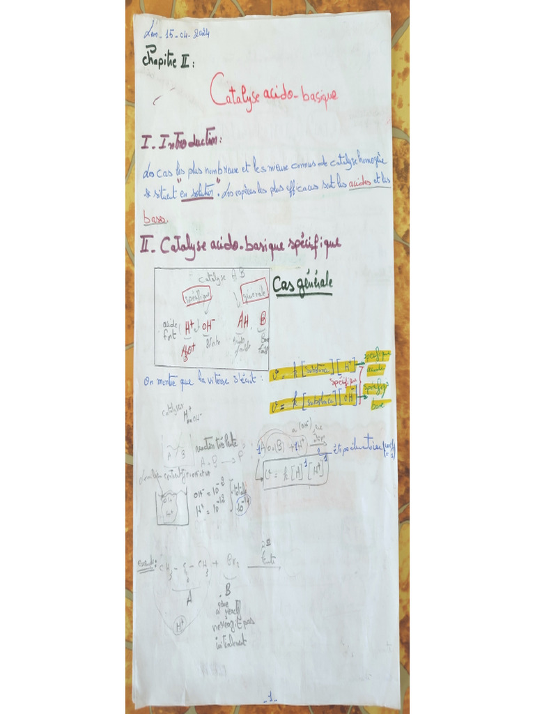 Catalyse Acido Basique | PDF