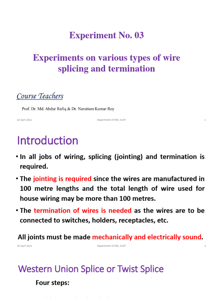 Ee2200 Lab3 Pdf Electrical Wiring Wire
