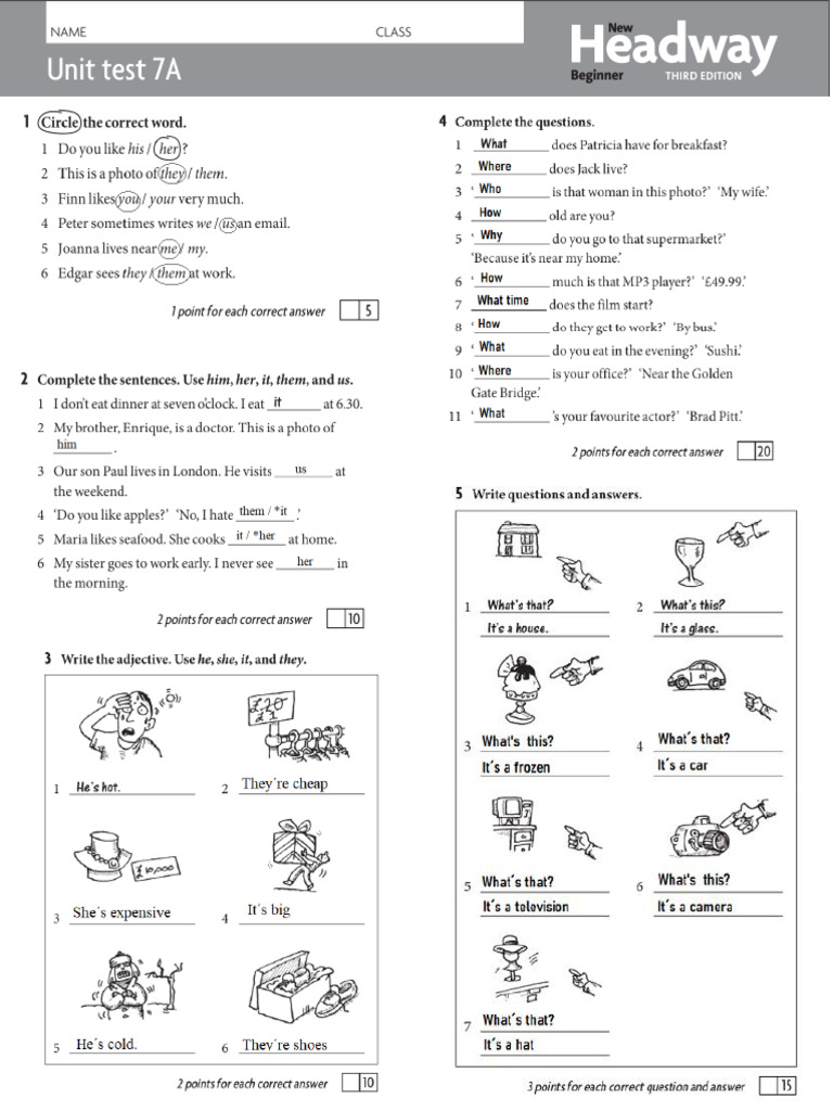 Test 7a Response | PDF