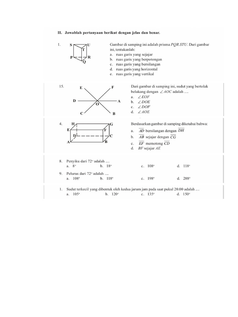 Soal Latihan PAS | PDF