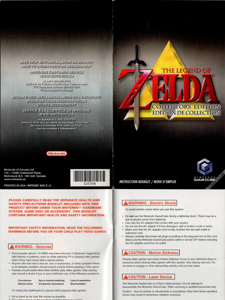 Legend of Zelda, The - Collector's Edition Manual | PDF