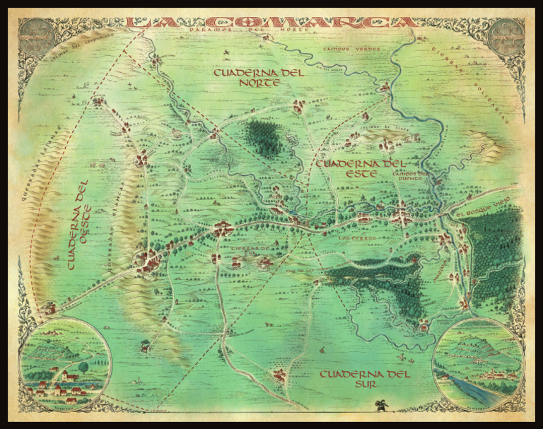 Caja de Inicio, Mapa de La Comarca | PDF