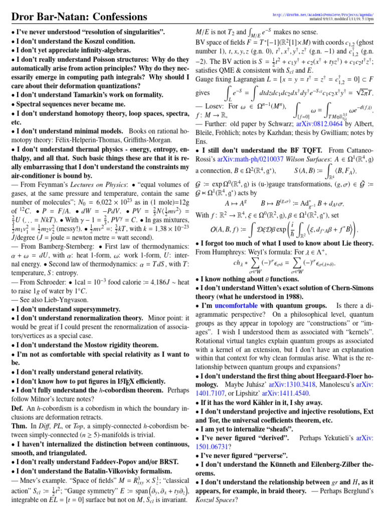 Confessions | PDF | Space | Differential Topology