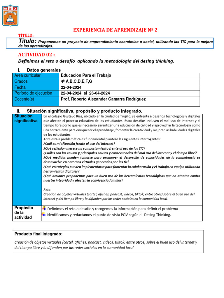 Eda-02-Actividad 02-Ept 4º Gustavo Ries | PDF | Internet | Tecnología de información y ...