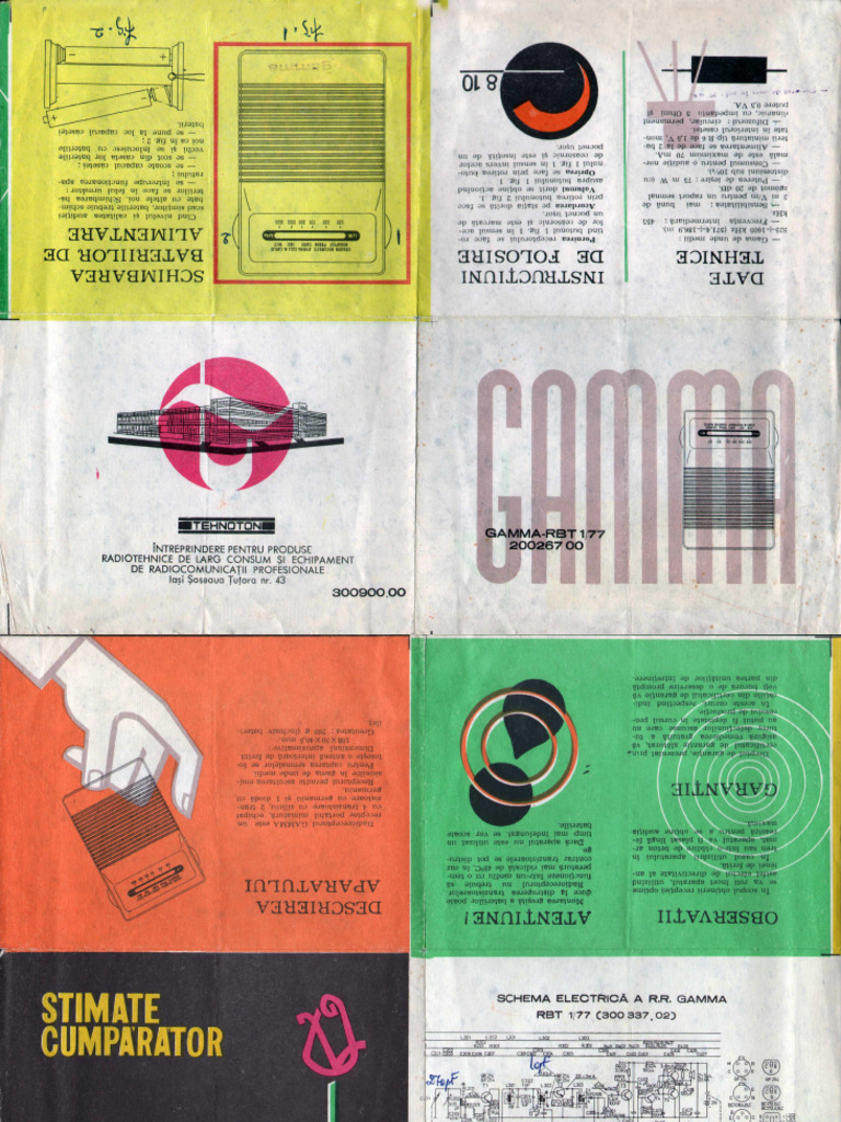 Gamma RBT177 - Pliant de Prezentare | PDF