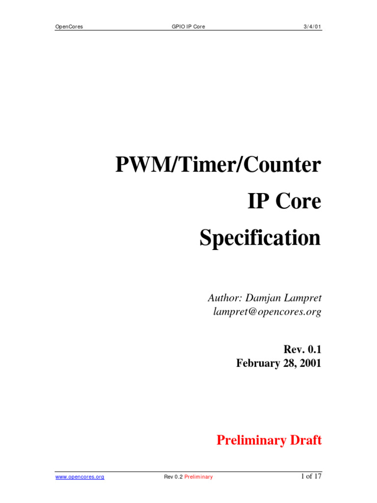 PTC Spec | PDF | Input/Output | Computer Engineering