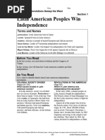 Latin American Independence Timeline | PDF | Latin America | South America