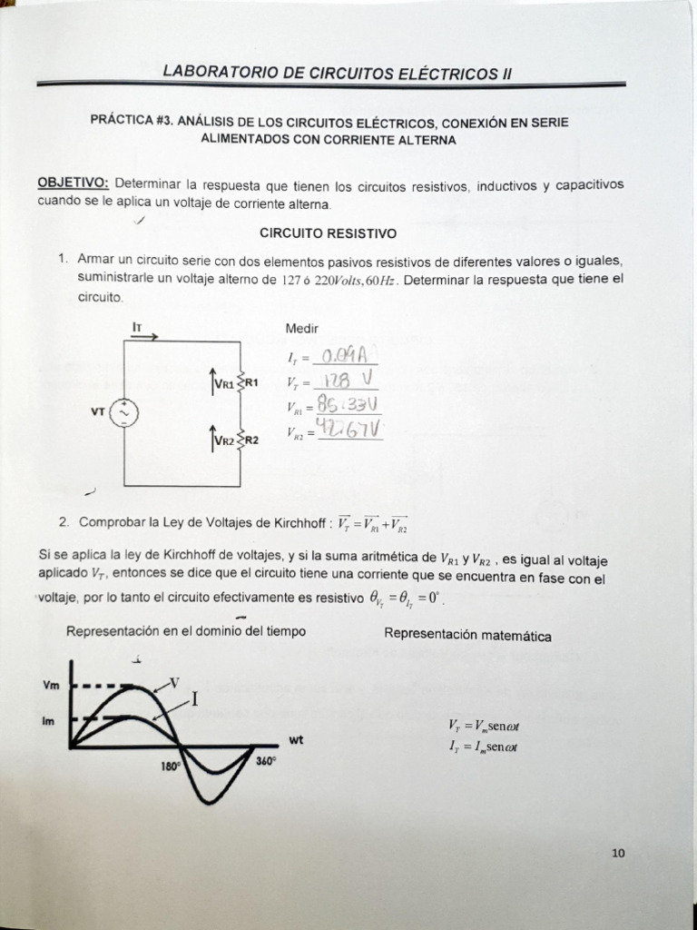 Practica 3 Circuitos Electricos 2 | PDF