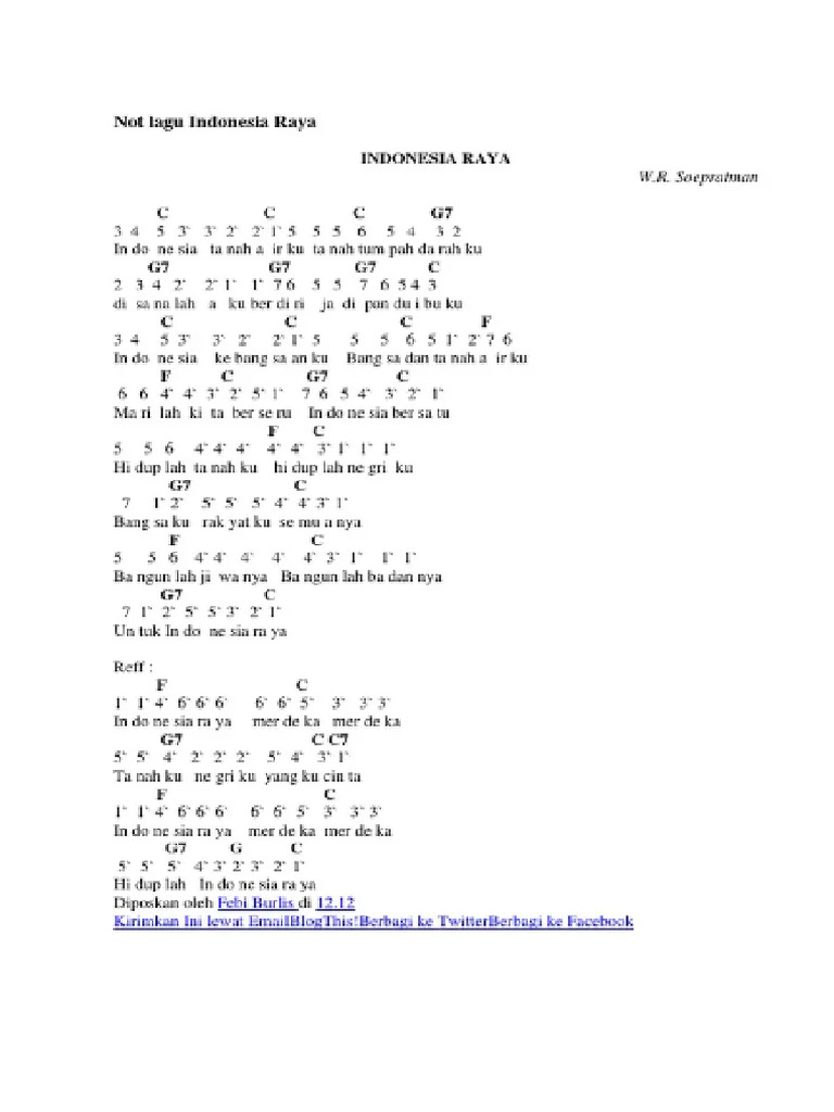 Not Indonesia Raya | PDF