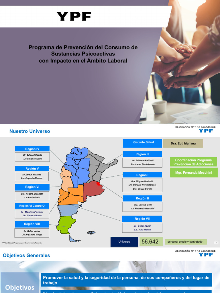 Prevención de Adicciones en YPF | PDF | La dependencia de sustancias | Medicina CLINICA