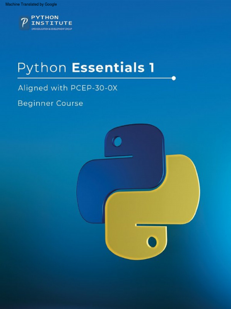 Python Essentials 1. The Official OpenEDG Python Institute Beginners Course 2023-Páginas-1 | PDF ...