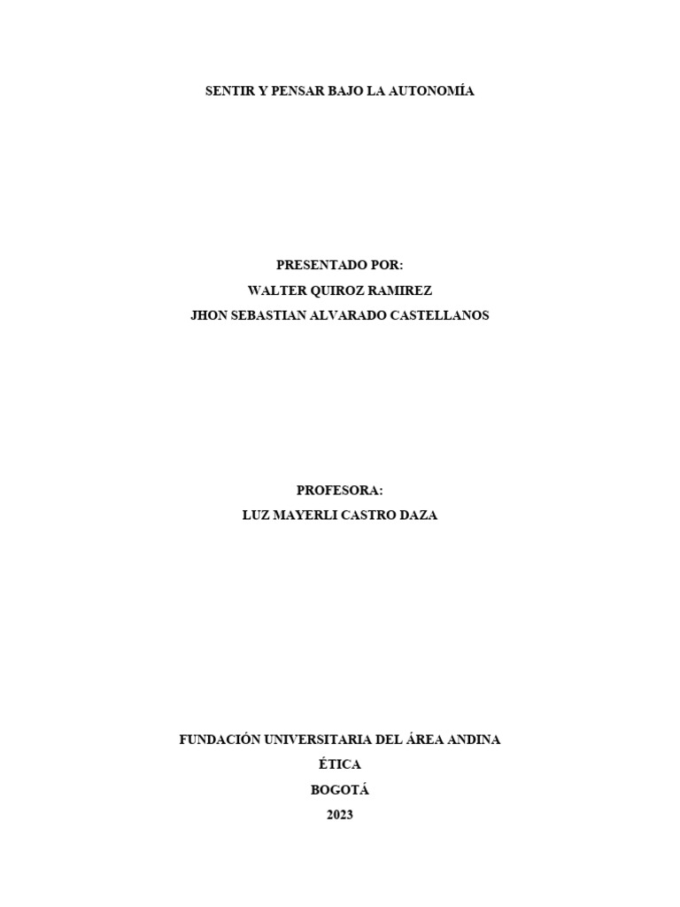 Kant y la Autonomía en Ética Social | PDF | Immanuel Kant | Trabajo Social