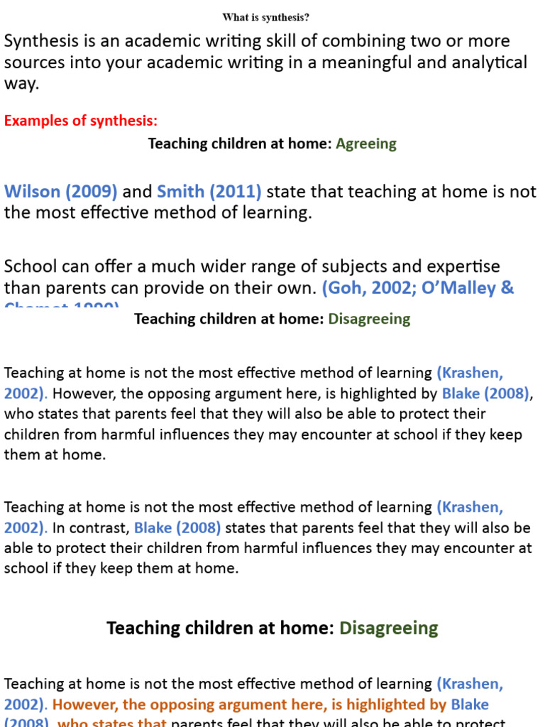 1-Synthesising Material | PDF