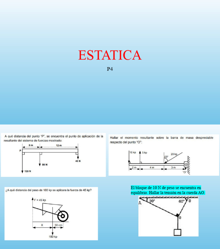 P4 2 Estatica | PDF