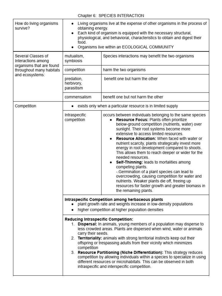 Chapter 6 ECOLOGY | PDF | Ecological Niche | Mimicry