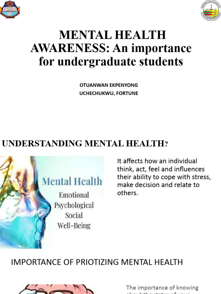 Mental Health Awareness For Aapg Final Slides | PDF | Mental Disorder ...