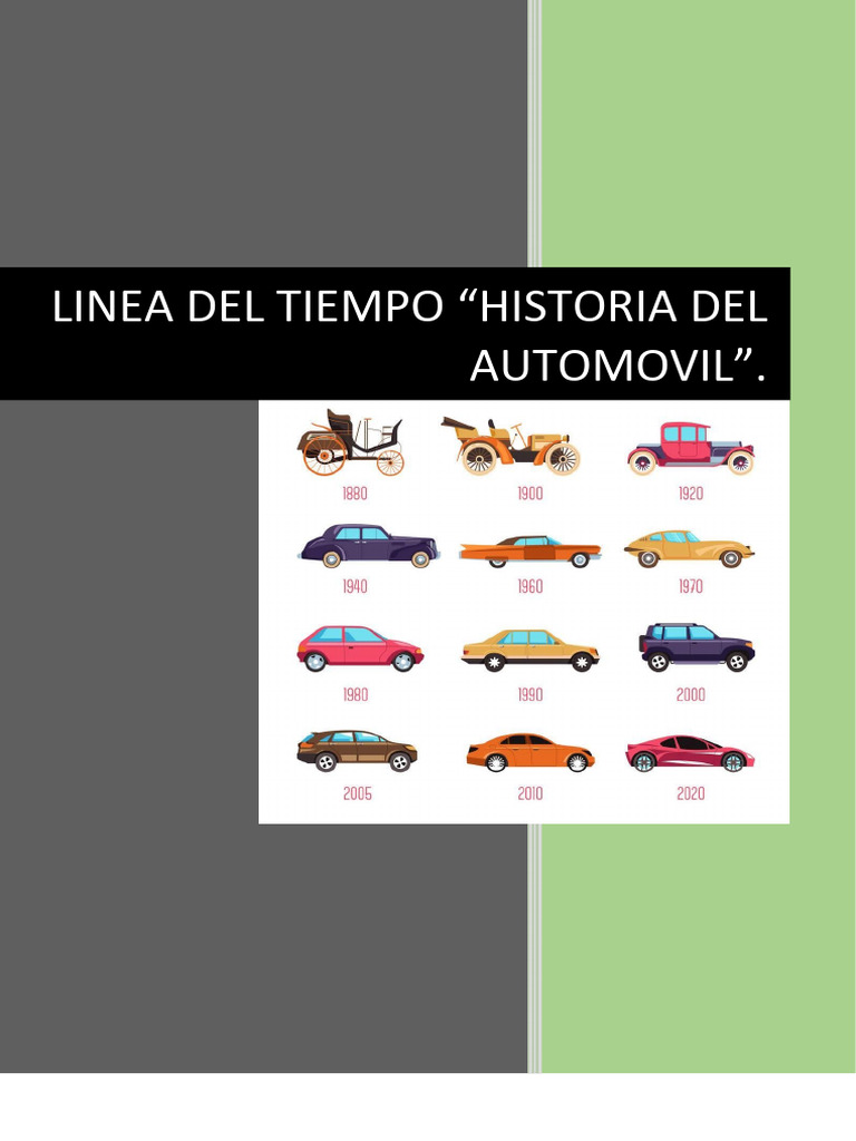 Evolución del Automóvil: Innovaciones Clave | PDF | Coche | Motores