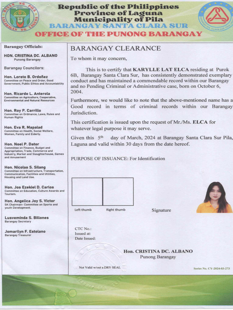 Karylle Lat Elca | PDF