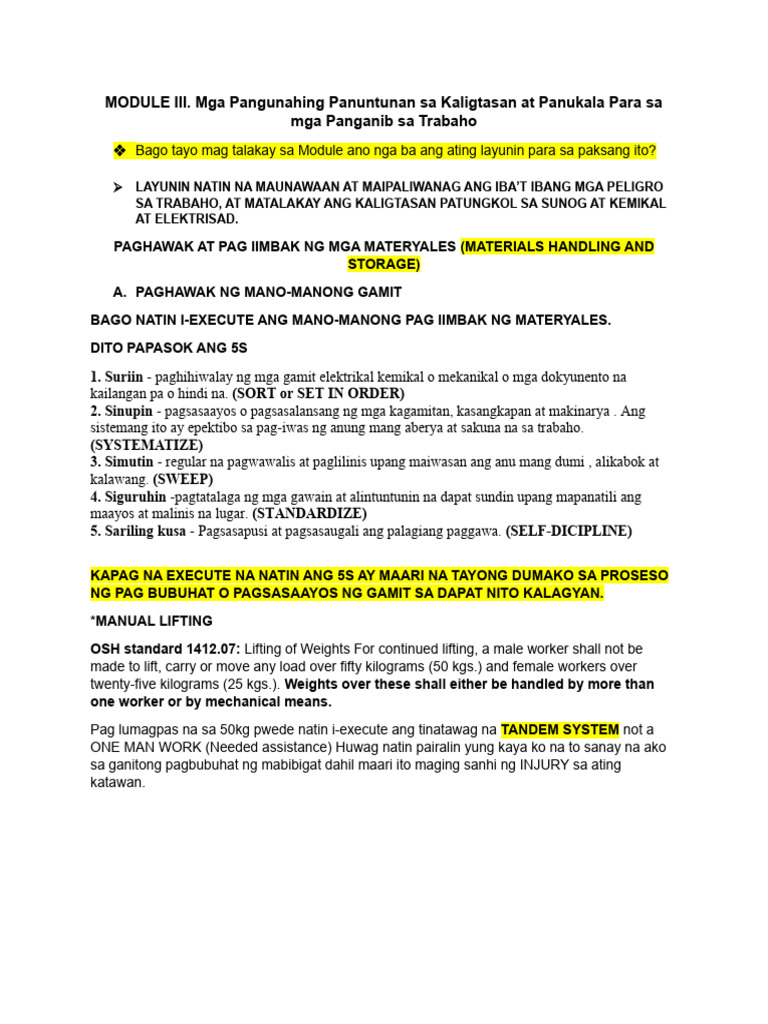 Module Iii | PDF | Working Conditions | Labor