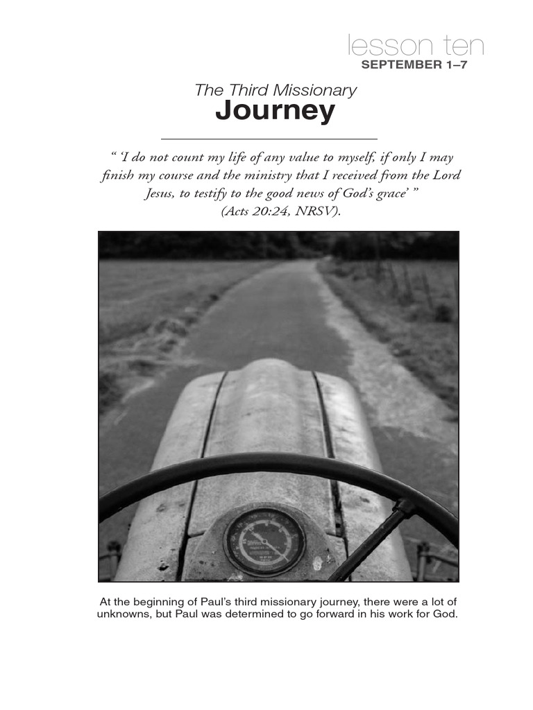 Journey: Lesson Ten | PDF | Paul The Apostle | Jesus