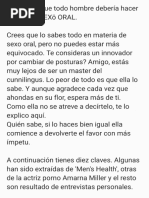 Como Hacer Sexo Oral A Una Mujer Pdf Orgasmo Sexo Oral