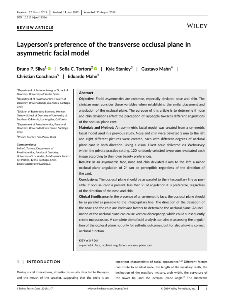 Laypersons Preference | PDF | Mouth | Tooth