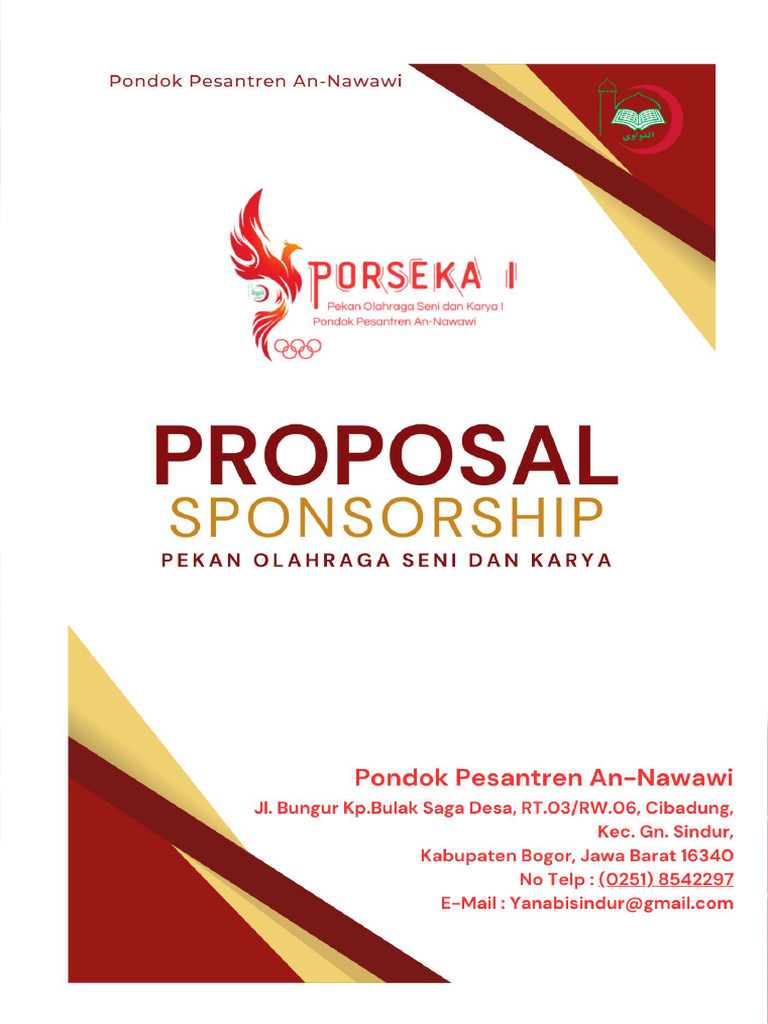 Proposal Sponsorship PORSEKA I 2024 | PDF