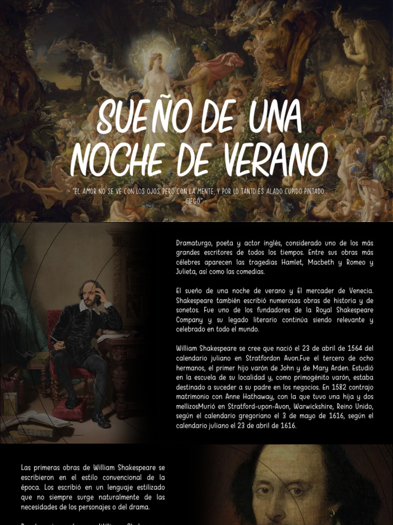 El Sueño de Una Noche de Verano | PDF | William Shakespeare | Romeo y ...