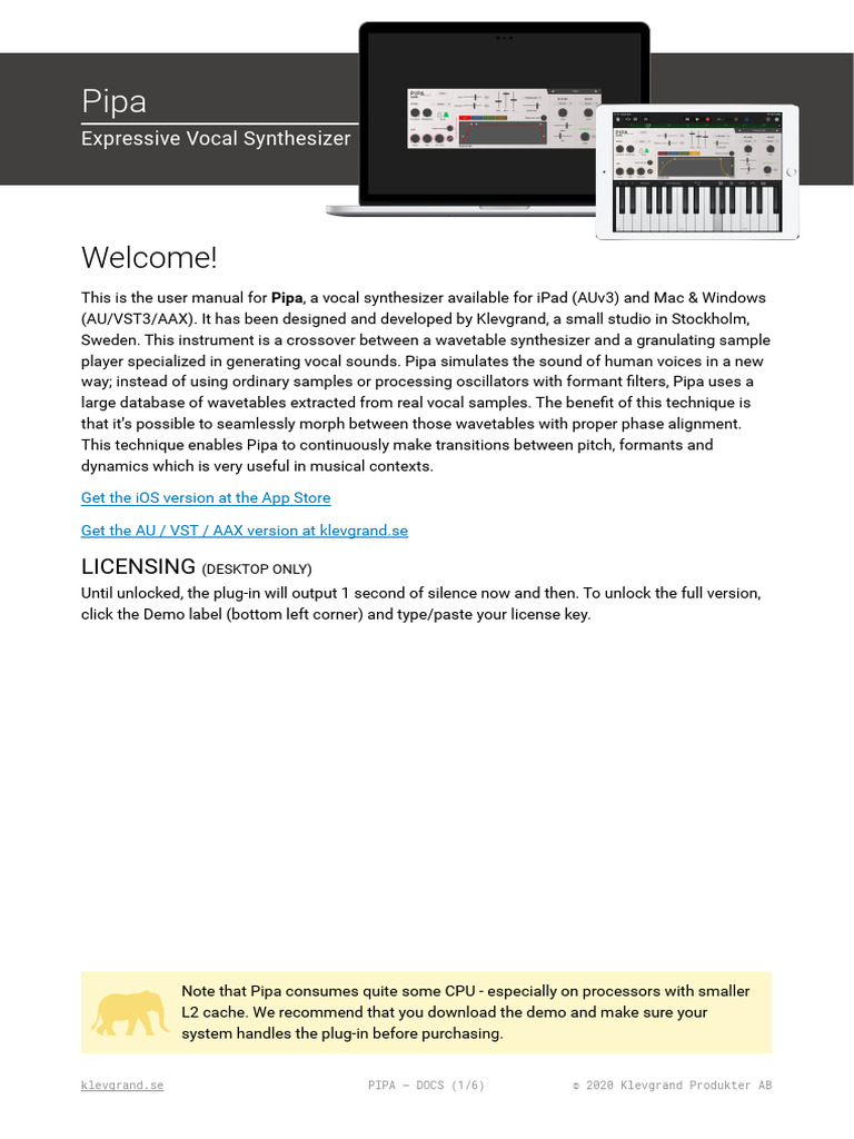 Pipa Docs | PDF | Synthesizer