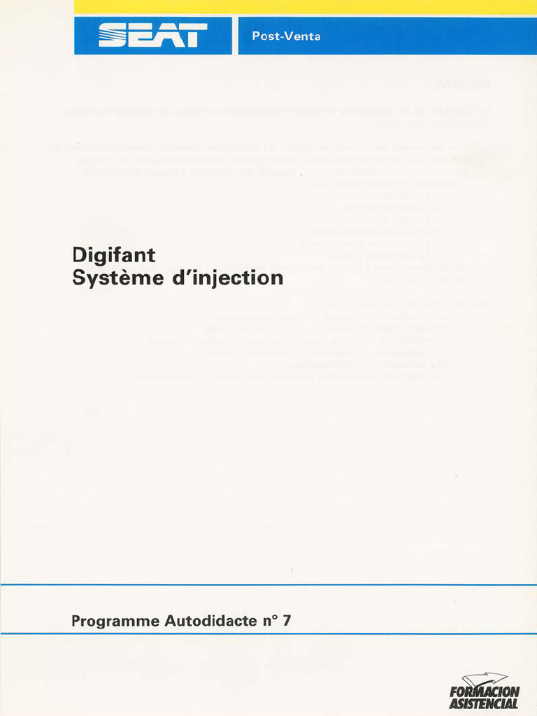 007 Sistema de Inyeccion Digifant | PDF