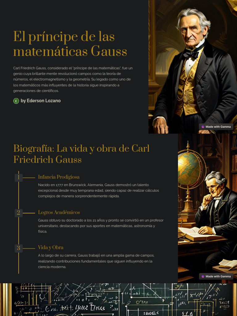 El-principe-de-las-matematicas-Gauss | PDF | Matemáticas | Geometría