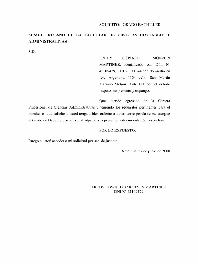 modelos de solicitudes | PDF