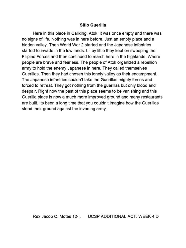 Atok's Brave Guerilla Legacy | PDF