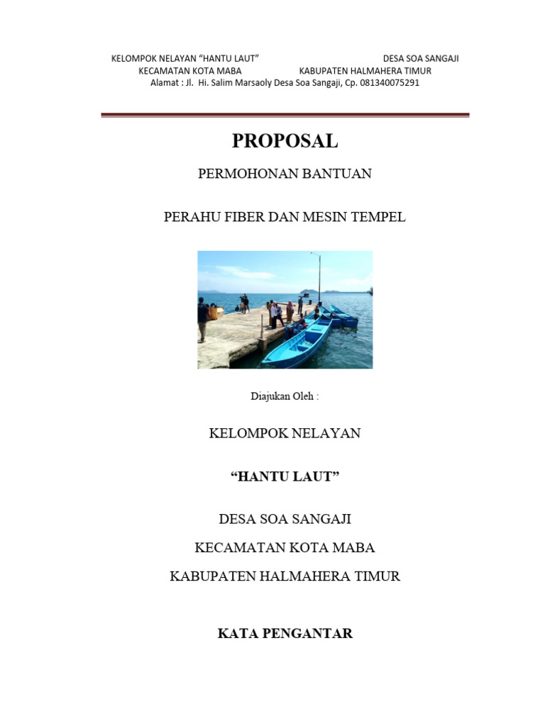Proposal Bantuan Nelayan | PDF