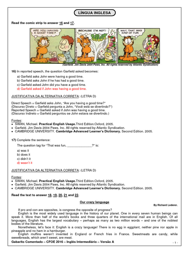 Cfoe 16 Ing | Download Free PDF | Garfield