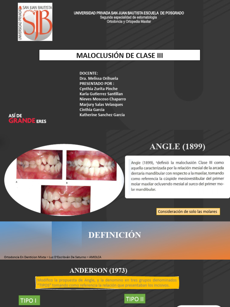 Maloclusion Clase III | PDF | Ortodoncia | Odontología