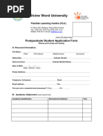 Dwu Non School Leaver Application Form | PDF | Science | Mathematics