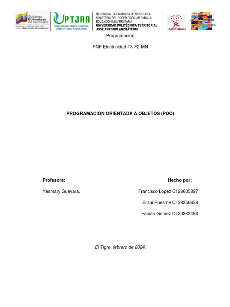 Eval 3 - Programacion - Informe | PDF | Objeto (informática) | Herencia (Programación Orientada ...