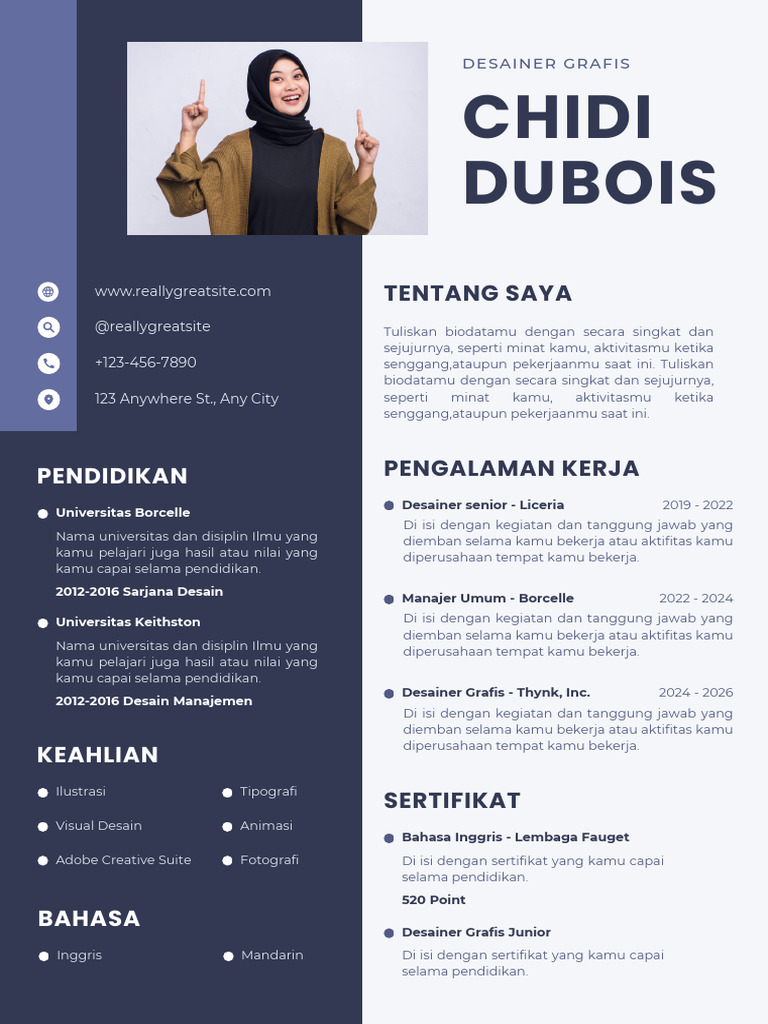 Profil Desainer Grafis Chidi | PDF | Bisnis | Seni