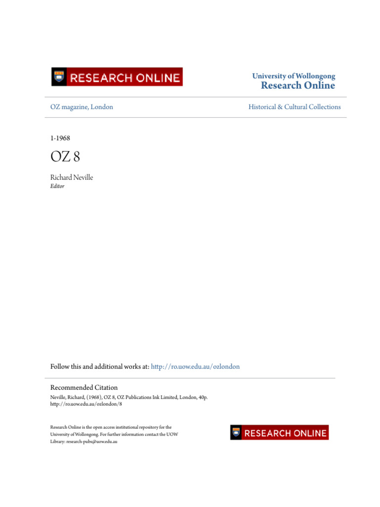 OZ Magazine Issue 8 Overview | PDF