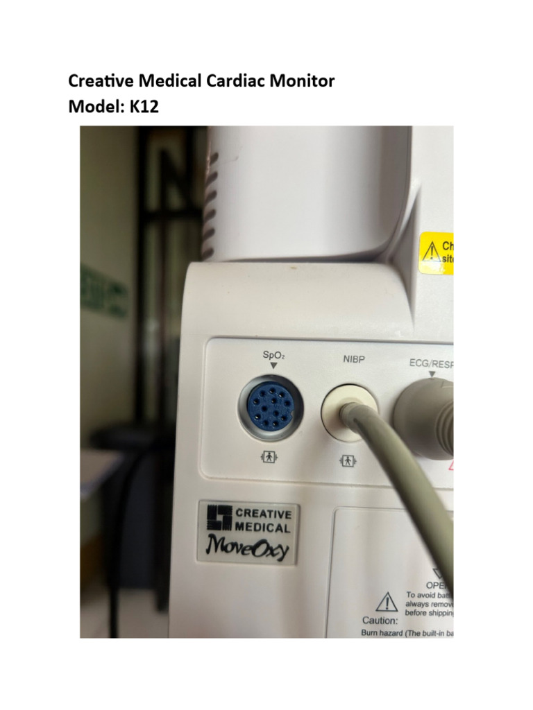K12 Creative Medical Cardiac Monitor | PDF