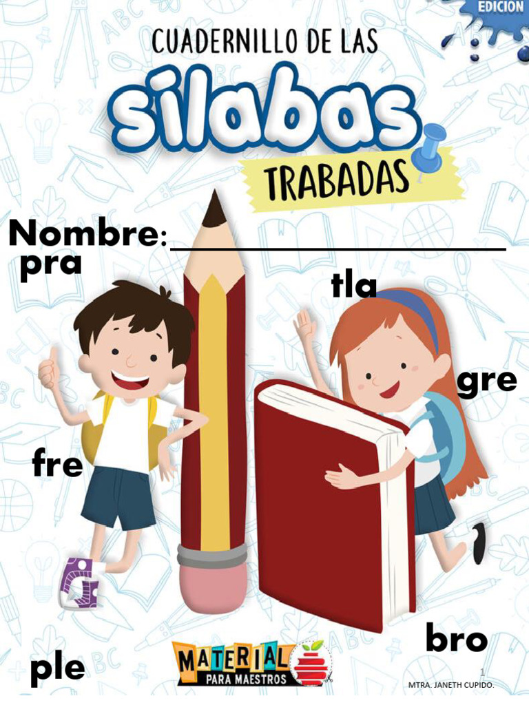Cuadernillo de Sílabas Trabadas | PDF