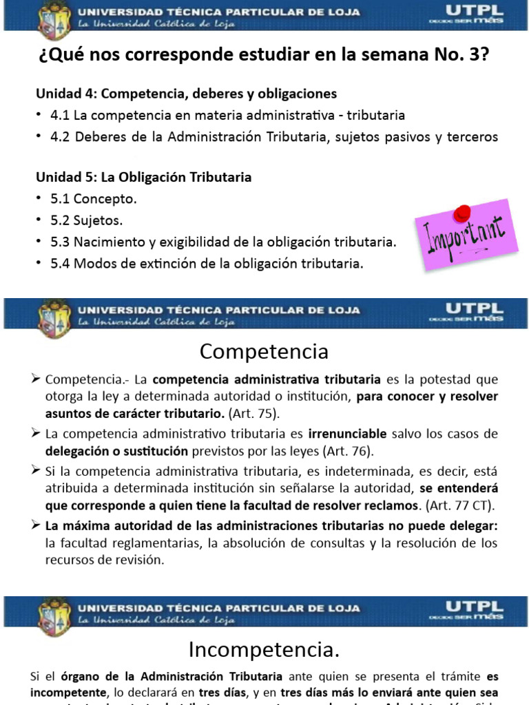 Diapositiva Semana No. 3 (Unidad 4 y 5) | PDF | Pagos | Estatuto de limitaciones