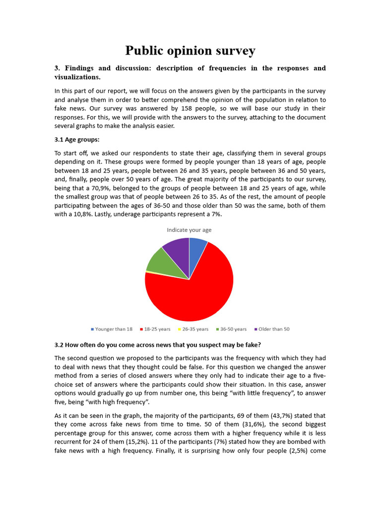 Public Opinion Survey | PDF | News | Question