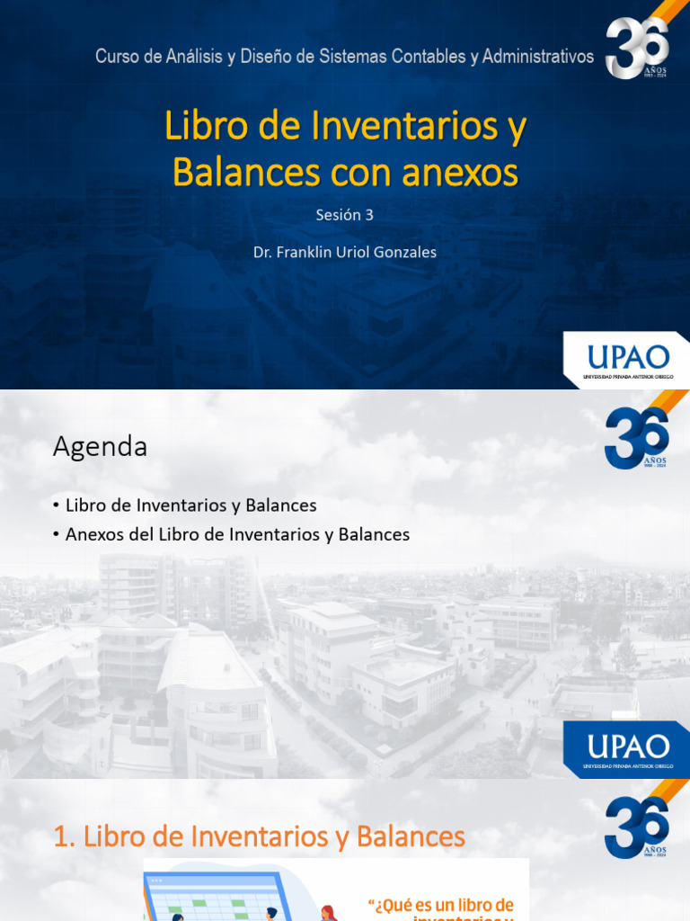 Libro de Inventario y Balances 2024-1 | PDF