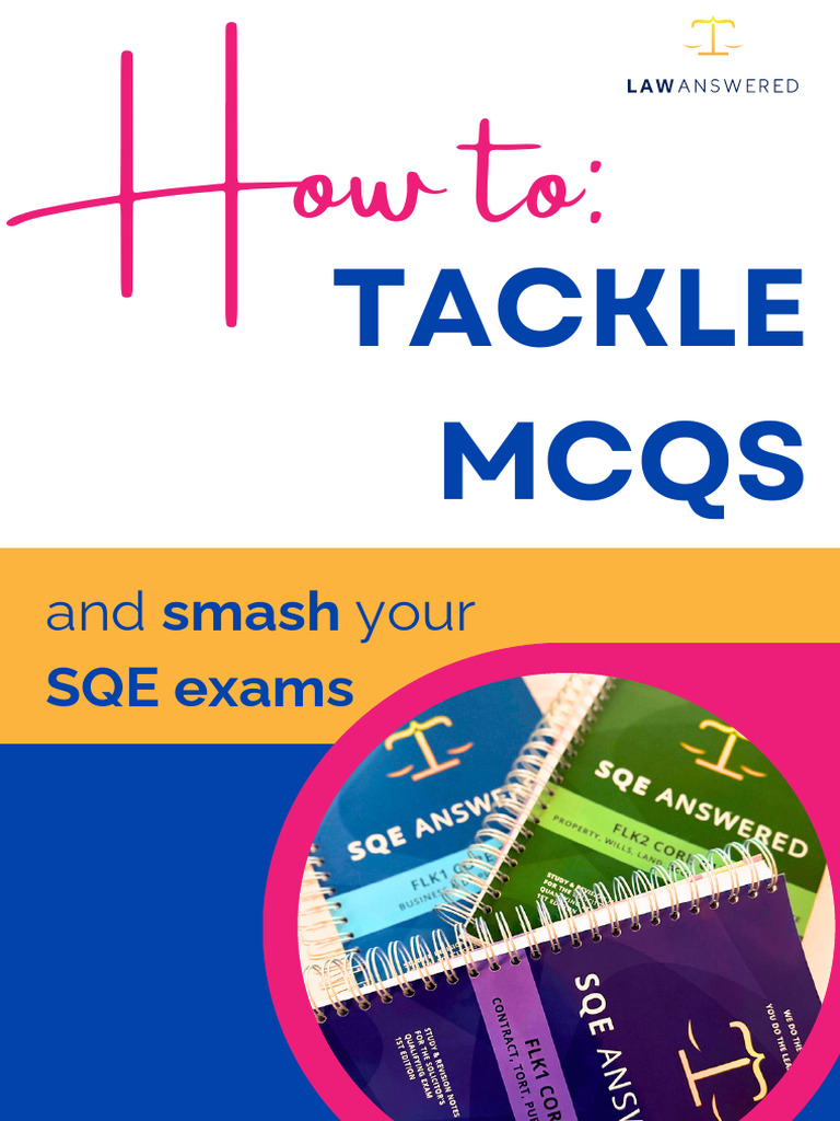 How To Tackle MCQs and Smash Your SQE Exams | PDF | Multiple Choice