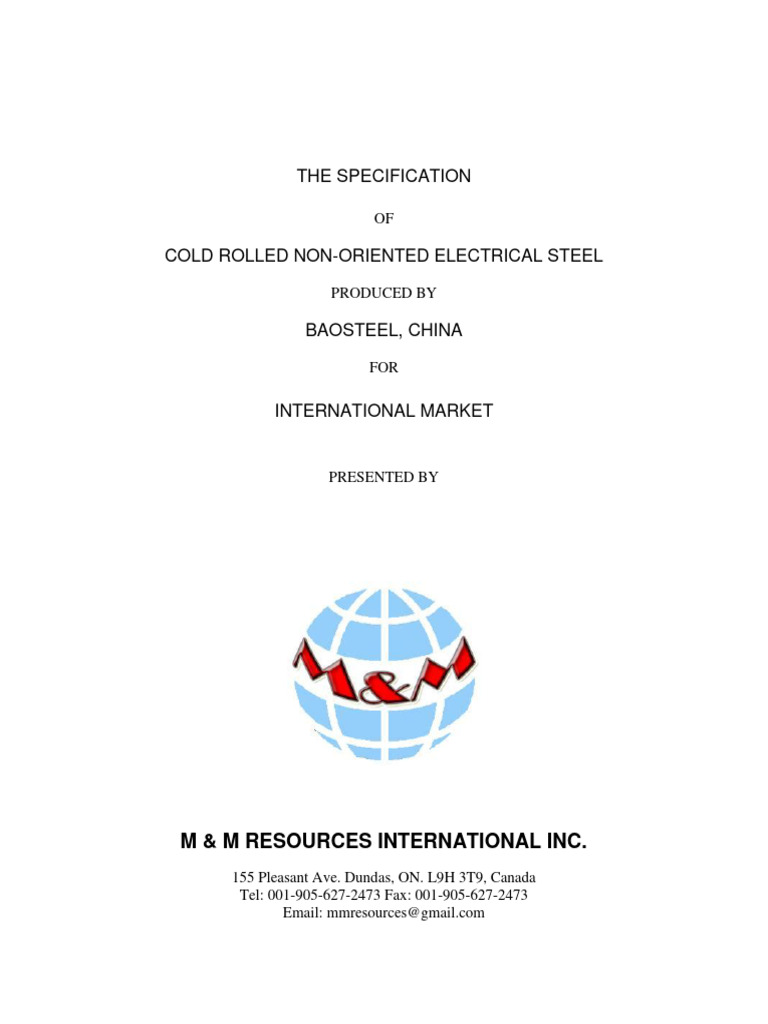 Properties of CRNO-BAOSTEEL-Products Brochure | Download Free PDF ...