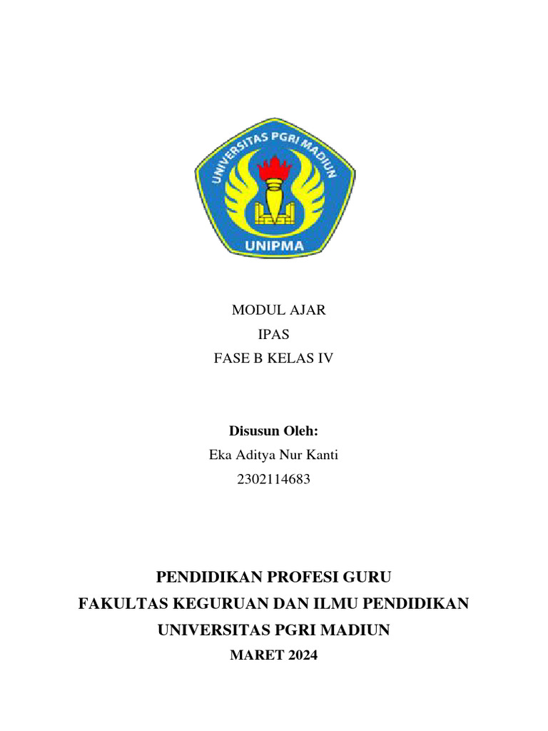 Modul Ajar Siklus Terbimbing 2 - Eka Aditya Nur Kanti | PDF