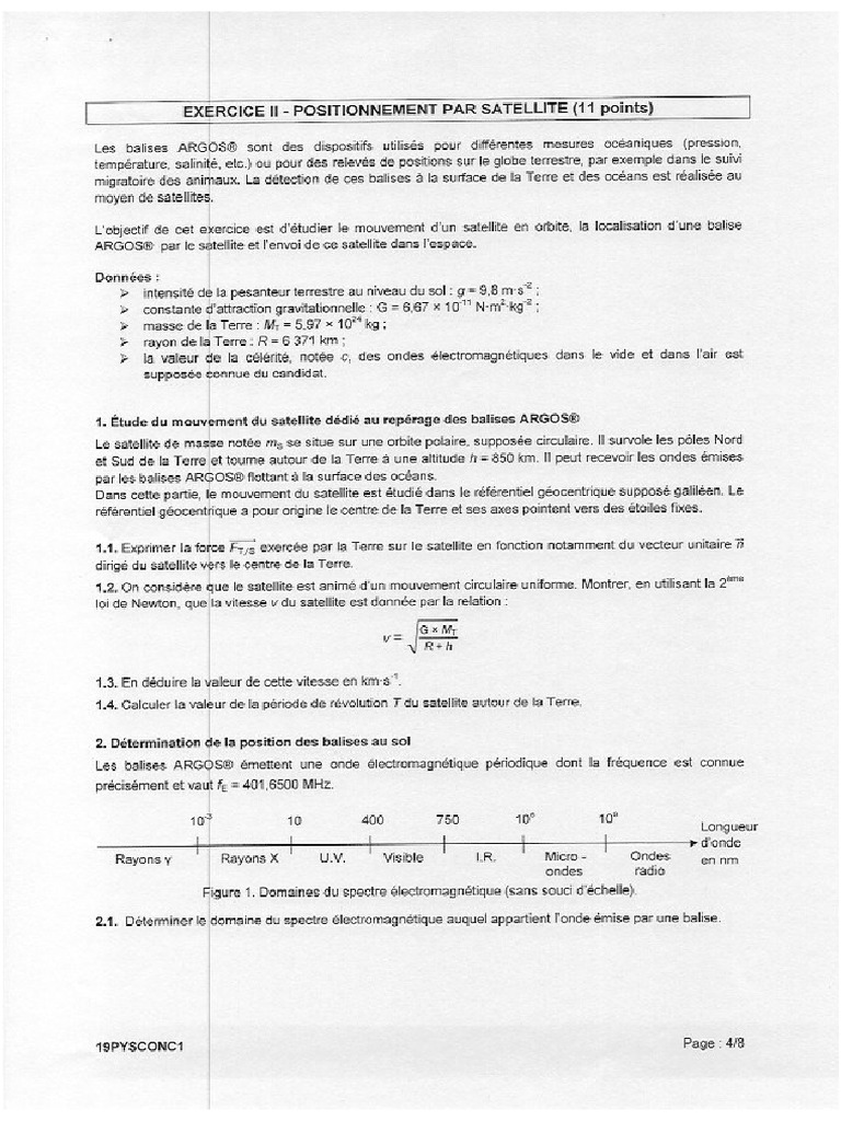 2019 11 NelleCaledo Exo2 Sujet Argos 11pts | PDF